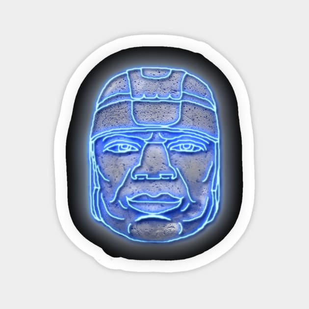 Olmec agro-tech Head logo - Olmec Head - Sticker | TeePublic